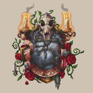 World of Warcraft, Worgen Crest, Icon of the Cursed, Cross Stitch ...