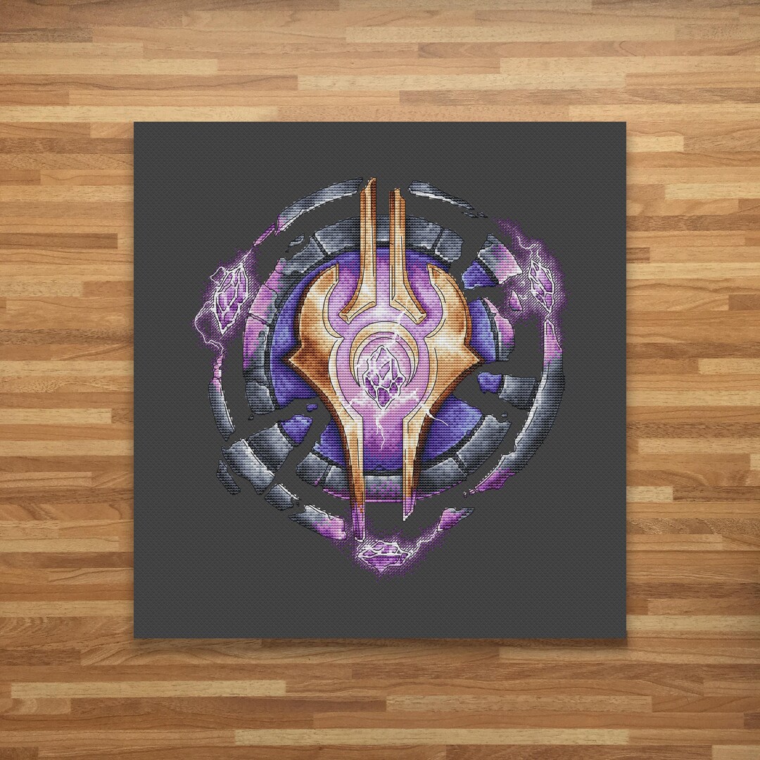 World of Warcraft, Draenei Crest, Icon of Argus, Cross Stitch Pattern ...