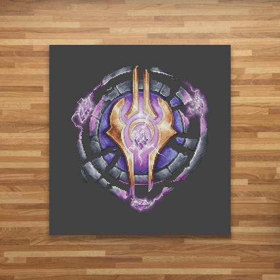 World of Warcraft Draenei Crest Icon of Argus Cross Stitch | Etsy