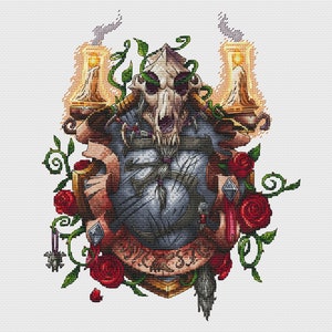 World of Warcraft, Worgen Crest, Icon of the Cursed, Cross Stitch ...