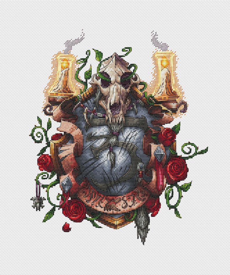 World of Warcraft, Worgen Crest, Icon of the Cursed, Cross Stitch ...
