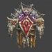 World of Warcraft, Crest / Banner of the Horde, Horde, Cross Stitch ...