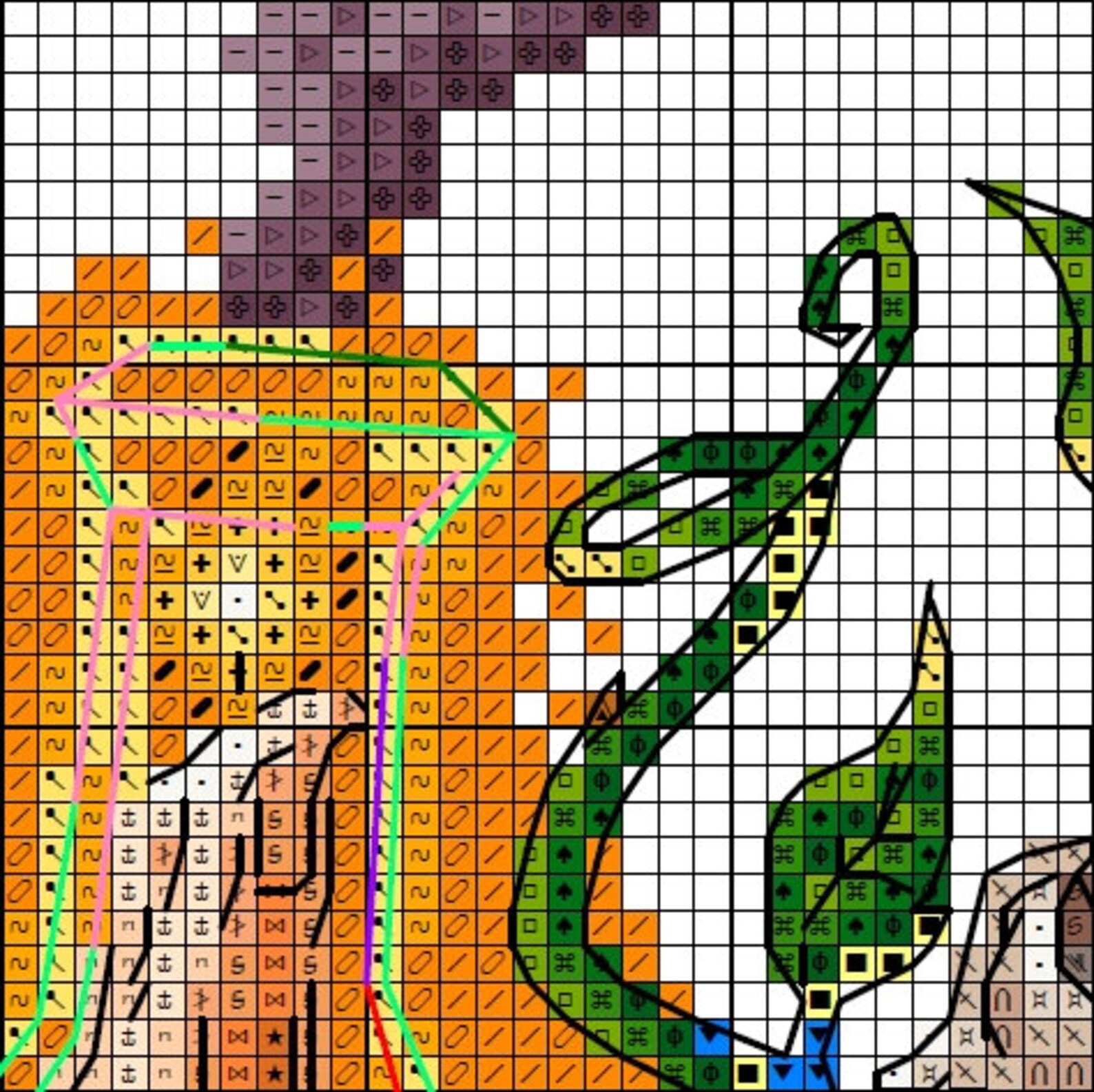 World of Warcraft, Worgen Crest, Icon of the Cursed, Cross Stitch ...