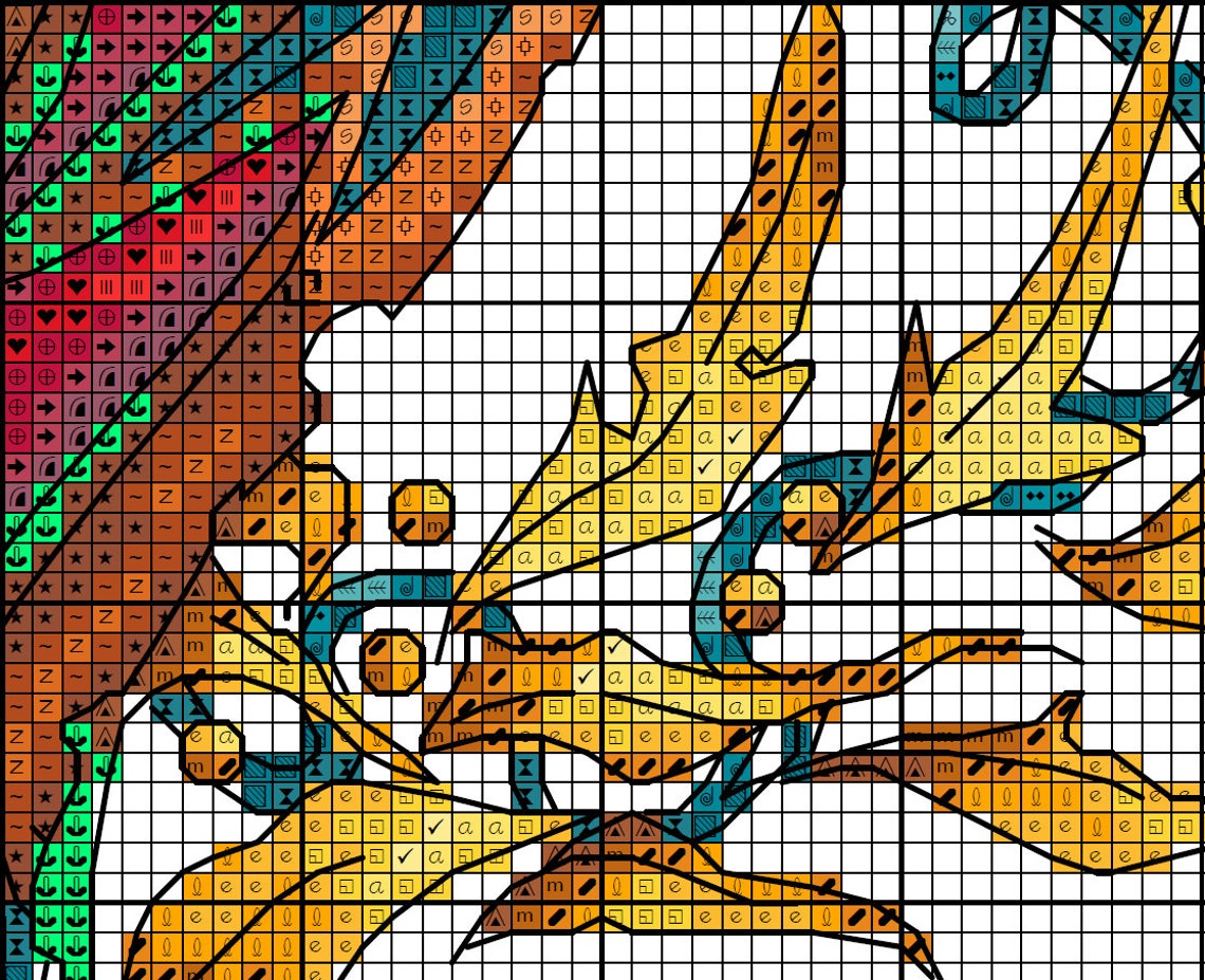 World of Warcraft, Blood Elf Crest, Icon of Blood, Cross Stitch Pattern ...