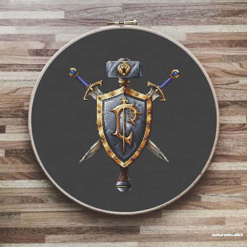 World of Warcraft Worgen Crest Icon of the Cursed Cross - Etsy