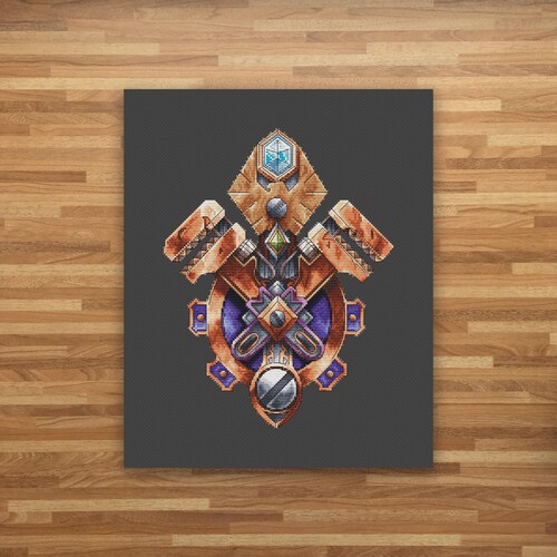 World of Warcraft Human Crest Icon of Courage Cross Stitch - Etsy