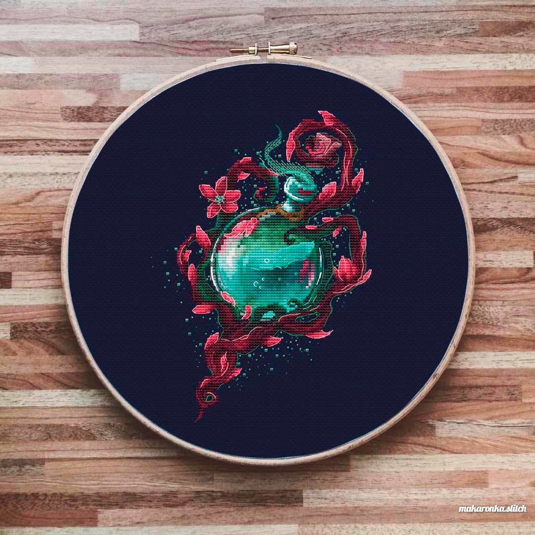 Elixir of Life, Healing Potion, Cross Stitch Pattern PDF - Etsy