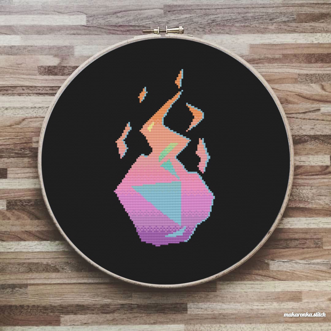 Flame, Fire Symbol, Anime, Cross Stitch Pattern PDF - Etsy