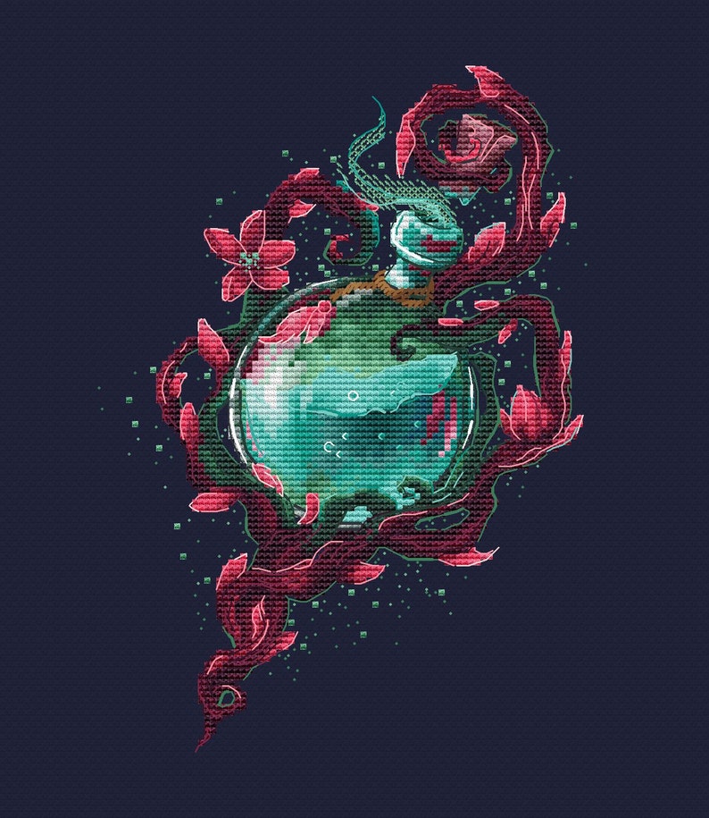 Elixir of Life, Healing Potion, Cross Stitch Pattern PDF - Etsy