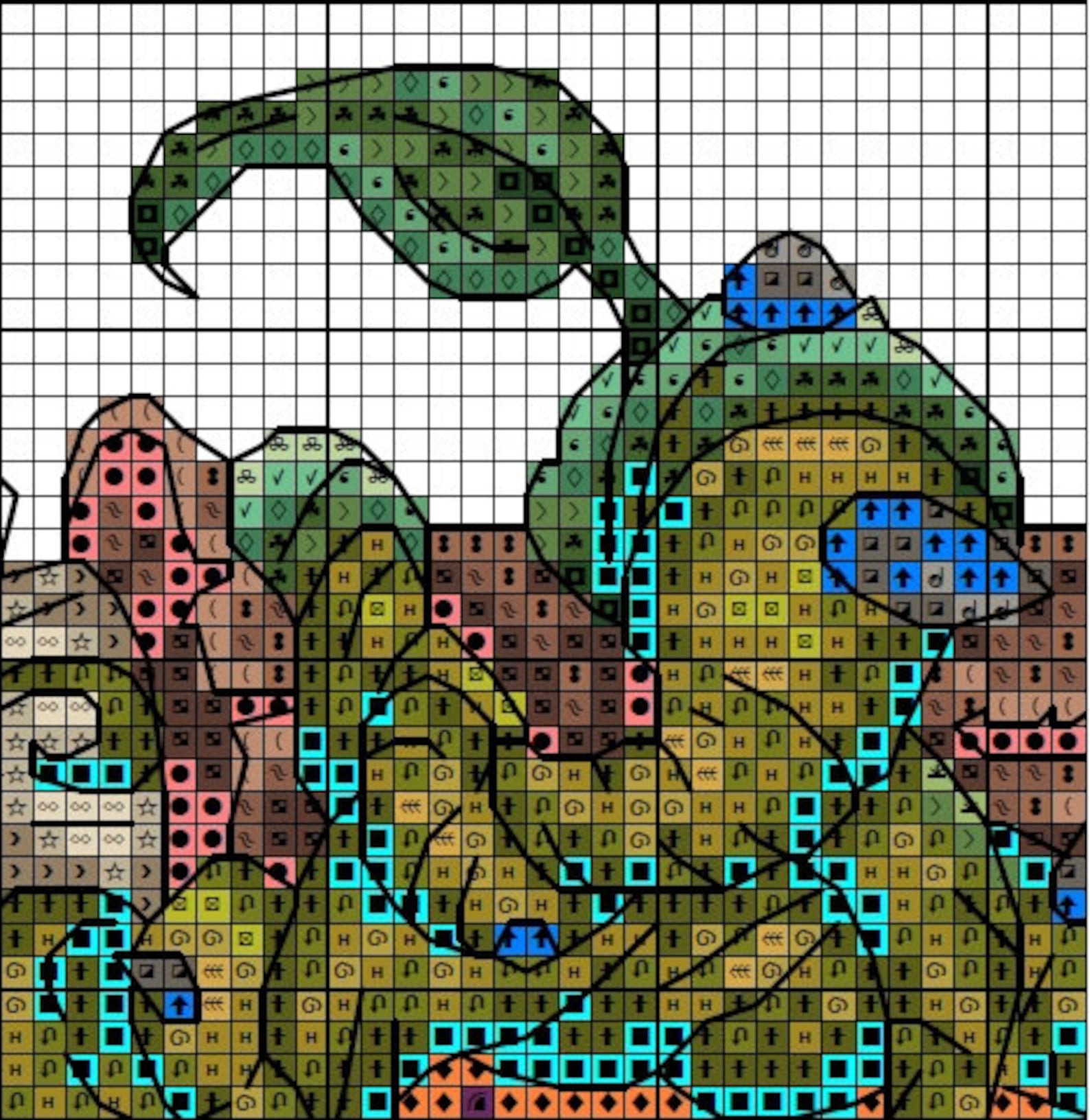World of Warcraft, Druid Crest, Cross Stitch Pattern PDF - Etsy