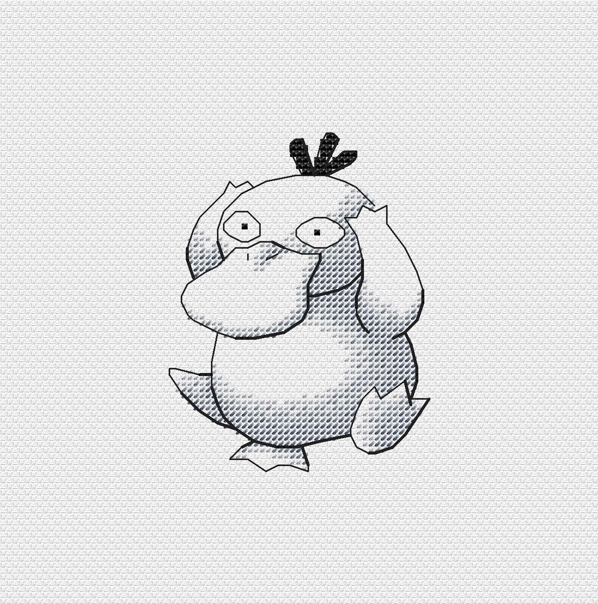 Psyduck, Pokemon, Cross Stitch Pattern PDF - Etsy