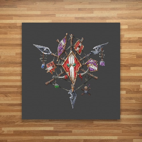 World of Warcraft Worgen Crest Icon of the Cursed Cross - Etsy