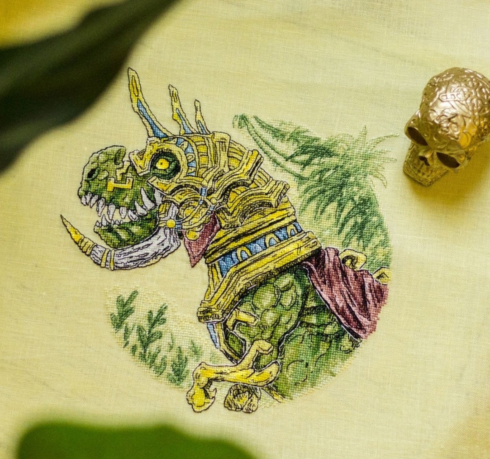 World of Warcraft, Rezan the King Loa, Dinosaur, Cross Stitch Pattern ...