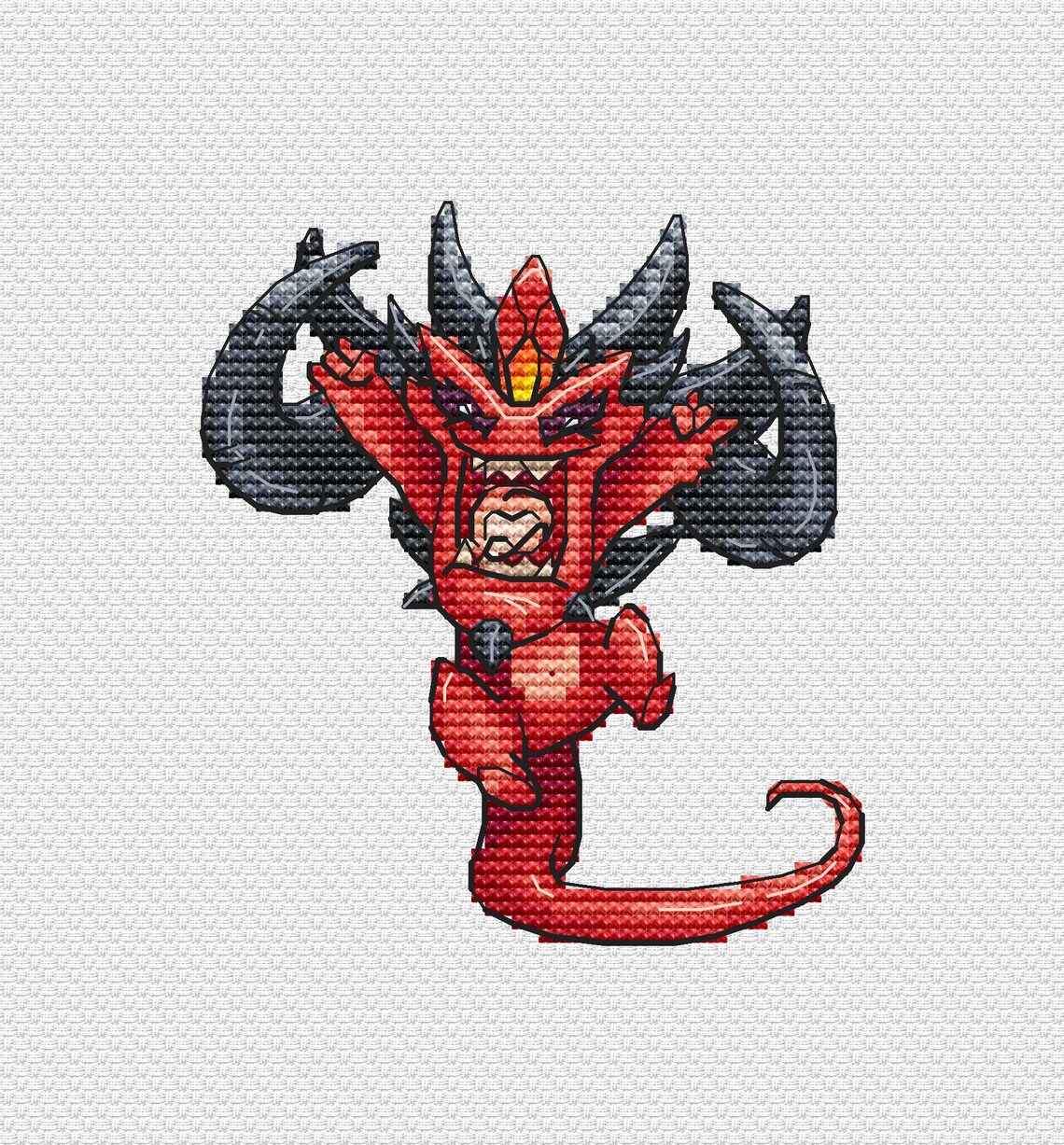 Diablo, Little Evil, Devil, Game, Cross Stitch Pattern PDF - Etsy