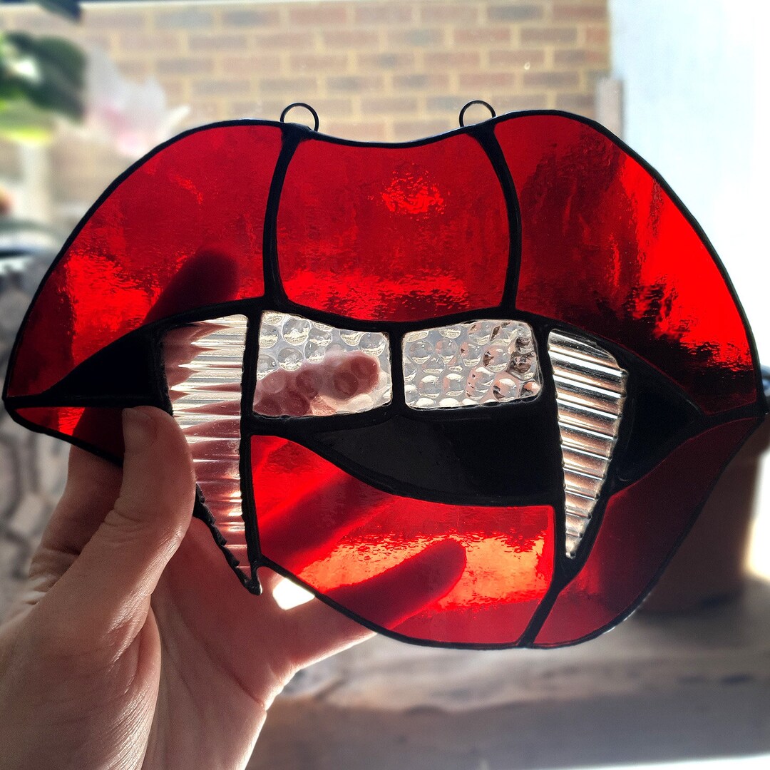 Stained Glass Vampire Fangs / Dracula Fangs / Goth Dark Decor / Gothic ...
