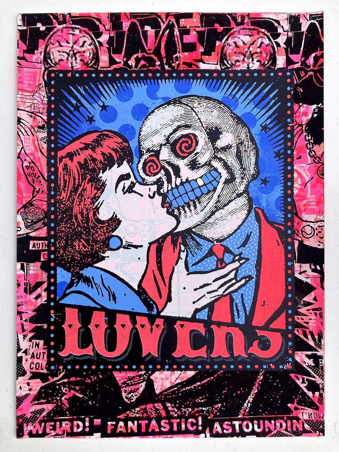 Fantastic & Astounding Gold Leaf, One of a Kind, Screenprint, Hand Made ...