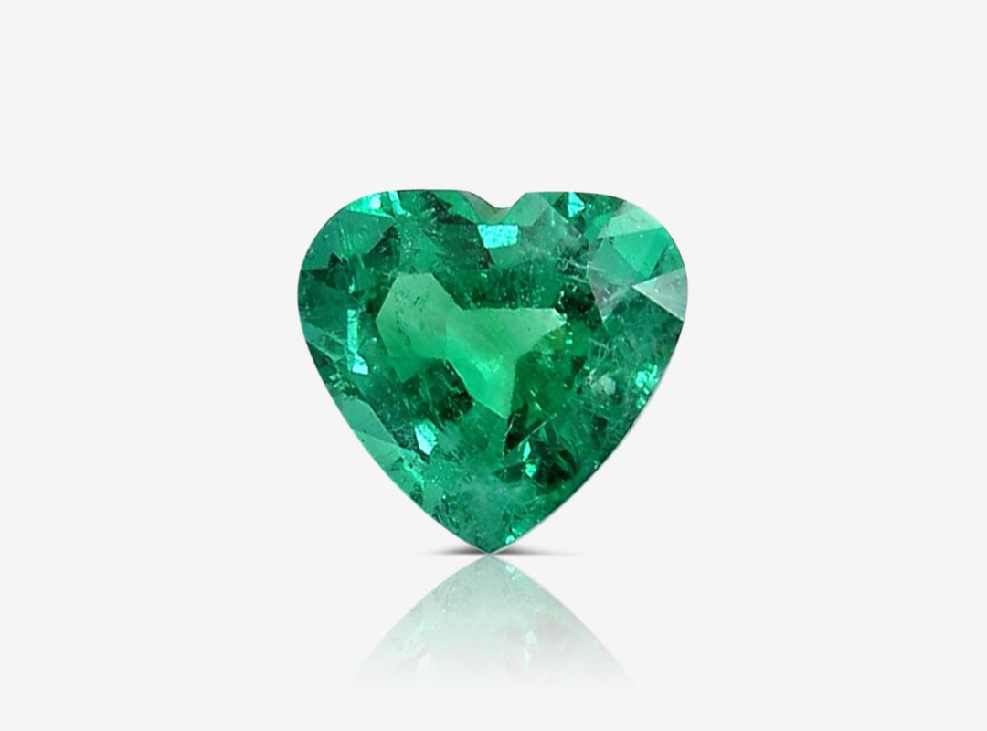 1.99 Carat Green Color Natural Diamond Emerald Heart Shape Cut GRS ...
