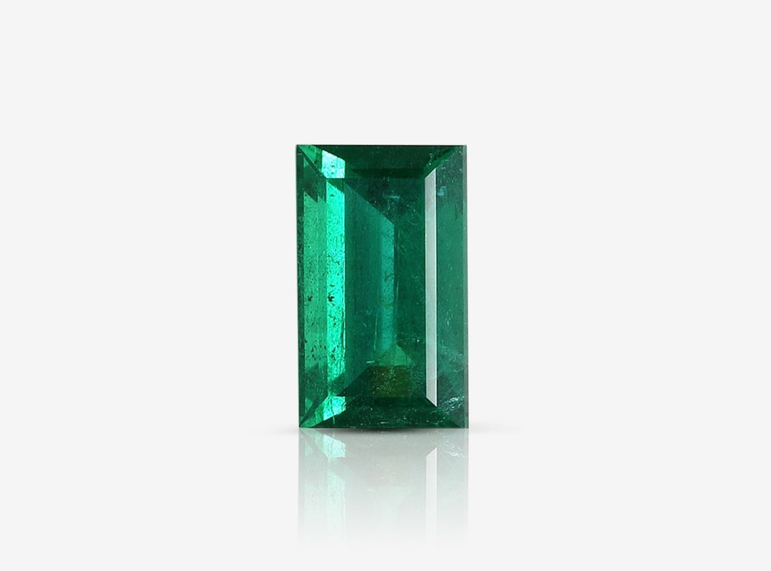 5.64 Carat AGL Certified Natural Loose Emerald Green Baguette, Real ...