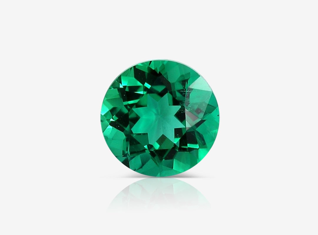 0.84 Carat Green Color, Natural Round Brilliant Shape, ICA Certified ...