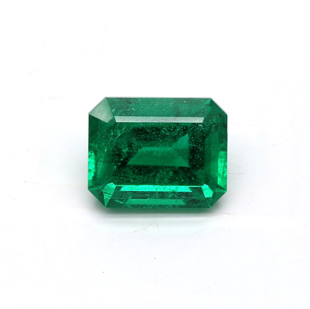 1.87ct. Loose Natural Emerald, Green Color Emerald Cut, GRS Certified ...