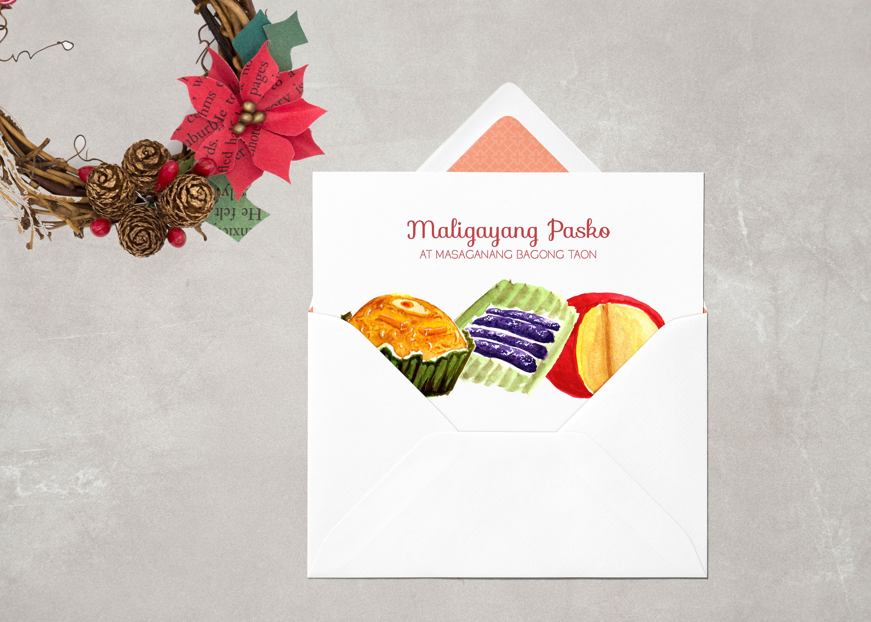 Christmas Card Printable Maligayang Pasko Filipino Christmas Instant ...