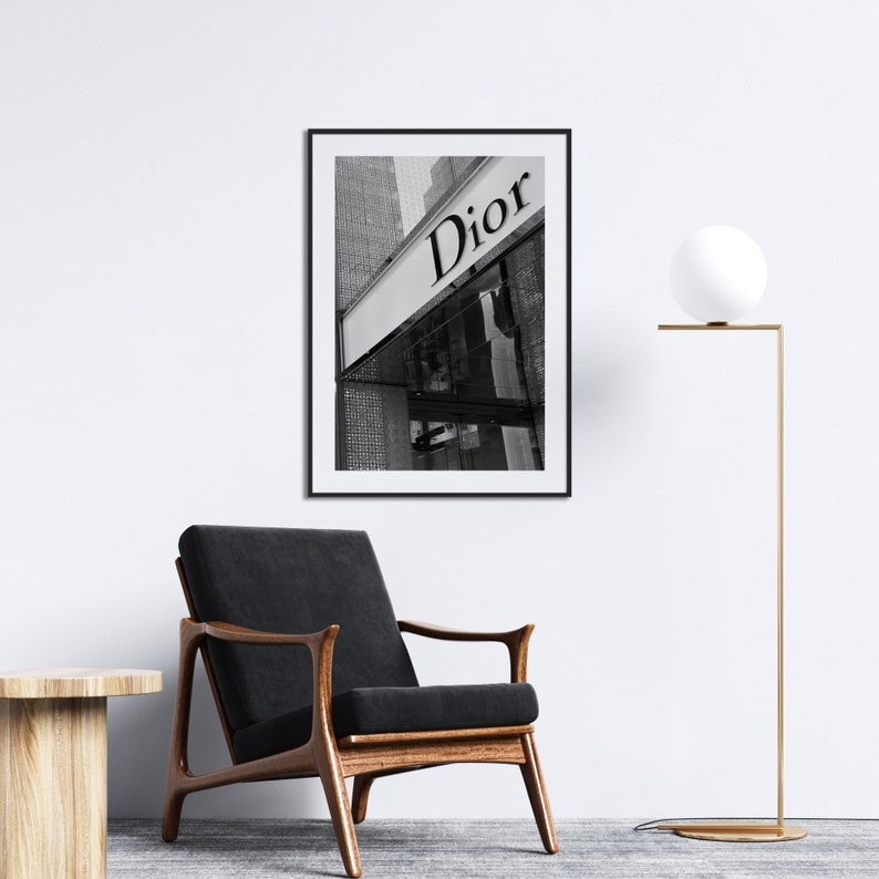 Dior Fashion Poster Printable Dior Wall Art Christian Dior | Etsy