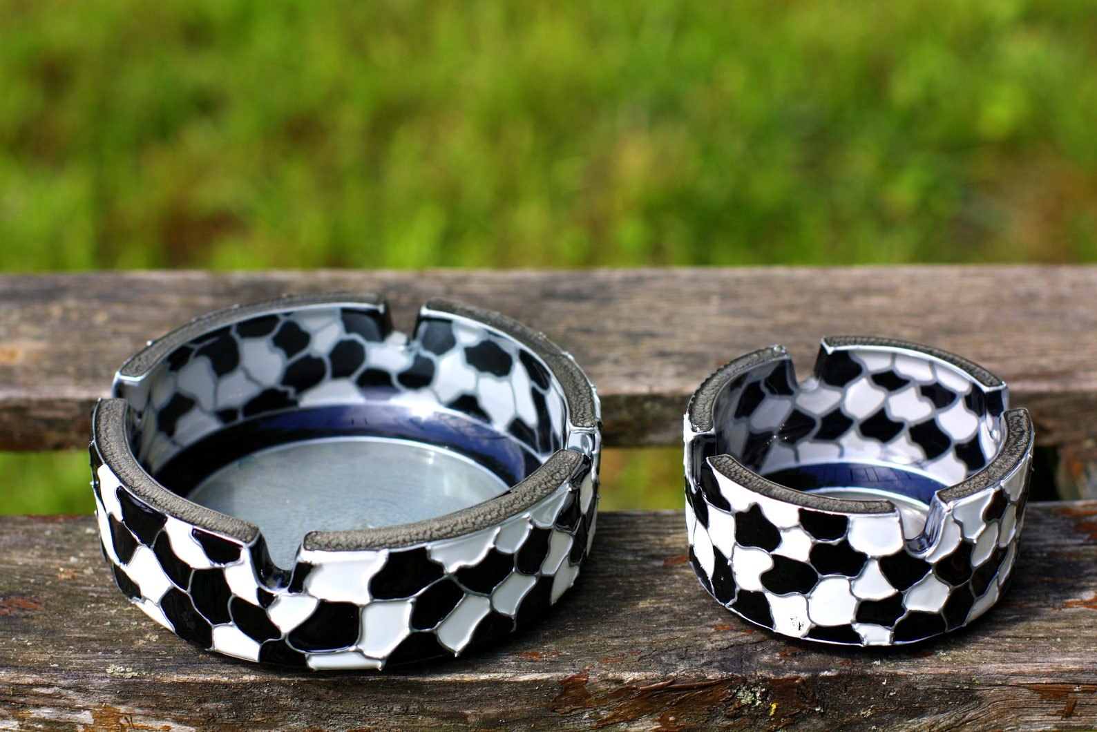 Small Stain Glass Ashtray Hand Painted Miniature Ashtray - Etsy