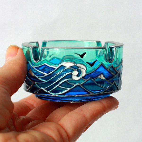 Glass Ashtray - Etsy