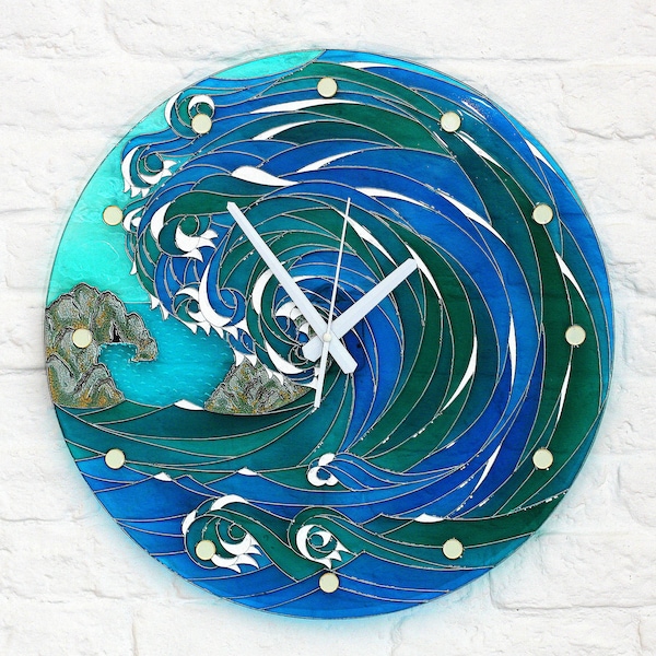 Sea Glass Clock - Etsy