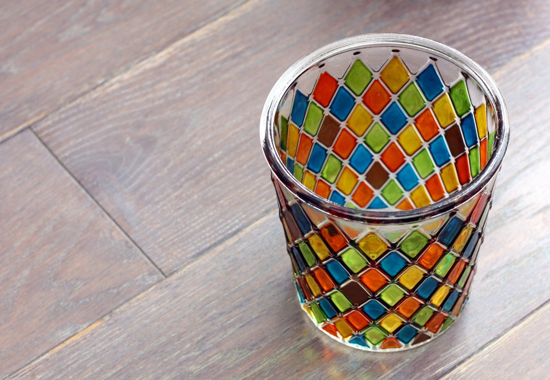 Hand Painted Orchid Pot-phalaenopsis Transparent Planter-glass Flowers ...