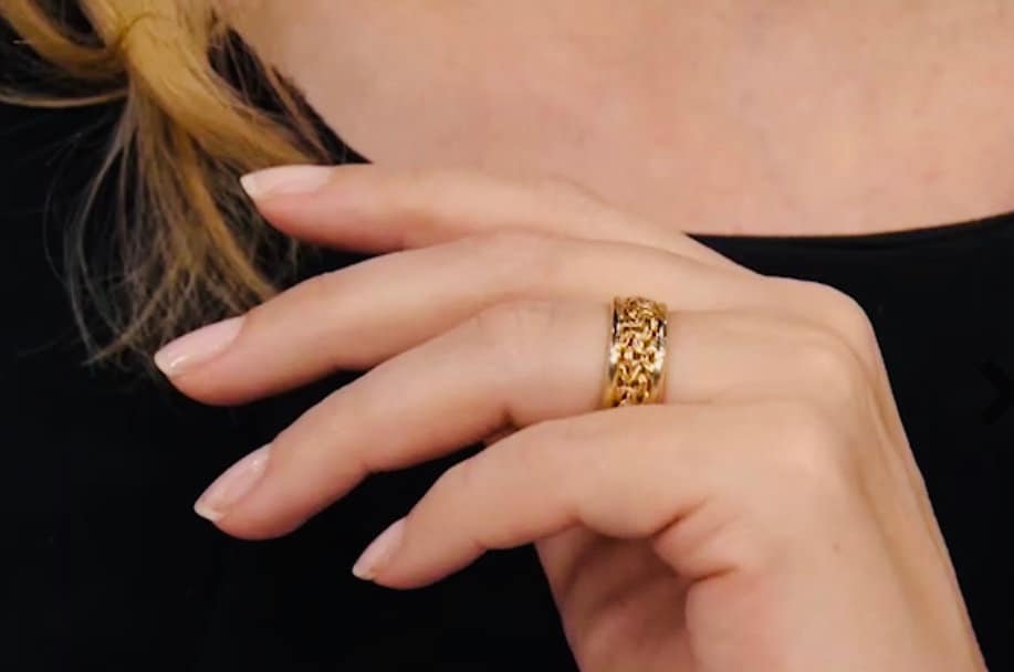 18K Pure Italian Gold Byzantine Infinity Ring * SIZE 8 - Etsy