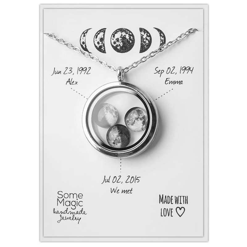 Moon Locket - Etsy