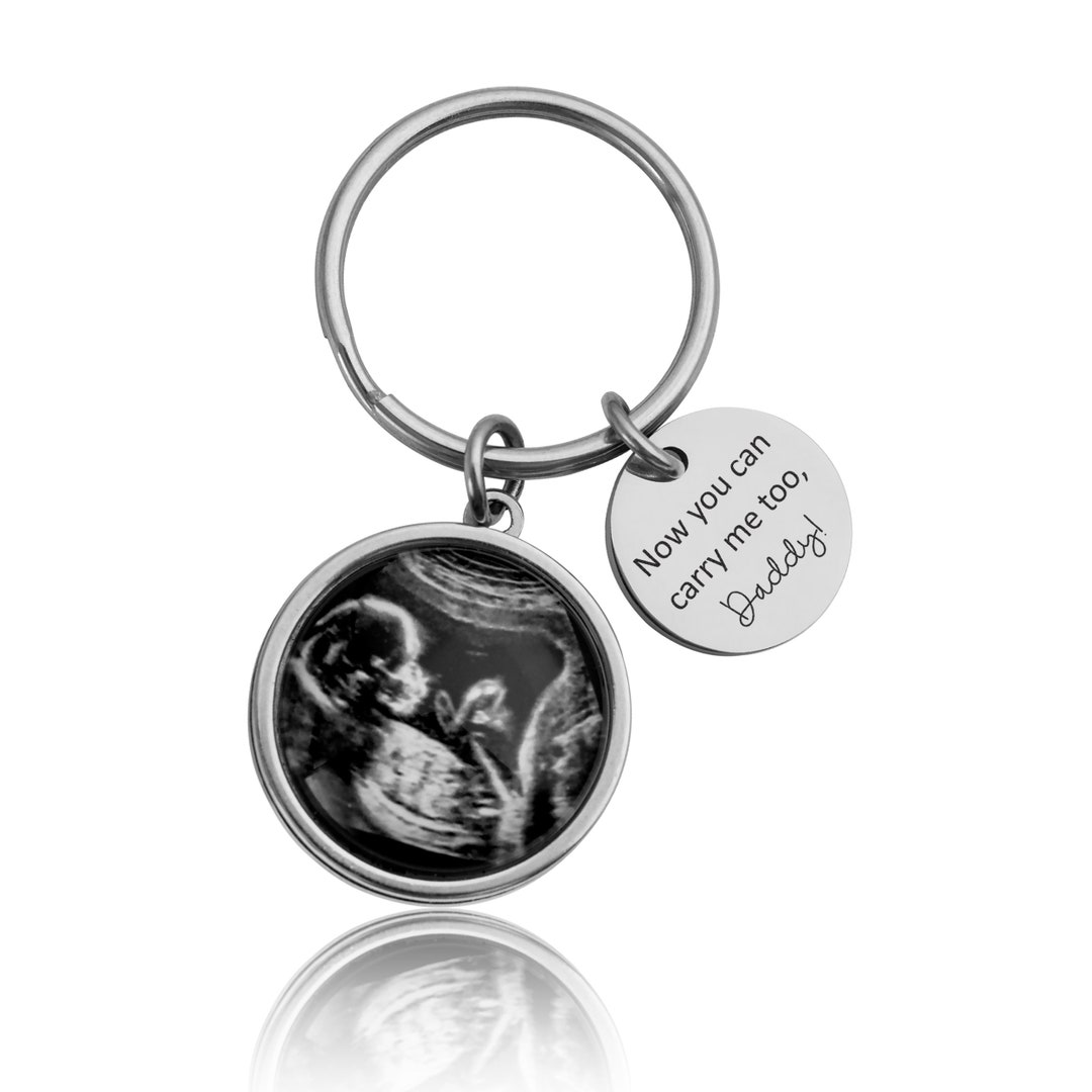 Personalized Baby Ultrasound Keychain, Baby Scan Sonogram Picture Photo ...