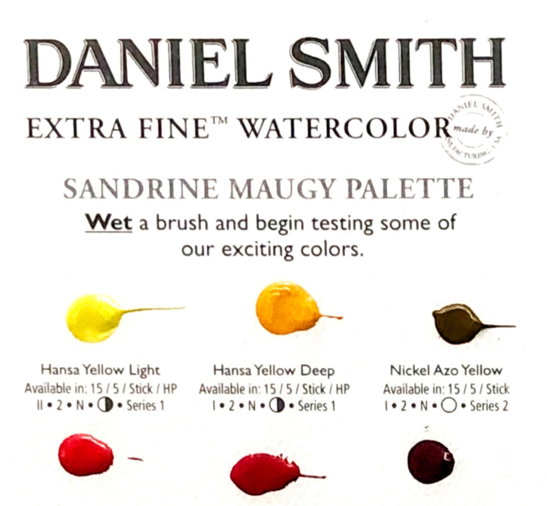 Official Daniel Smith Sandrine Maugy Palette - Dot Card - Etsy