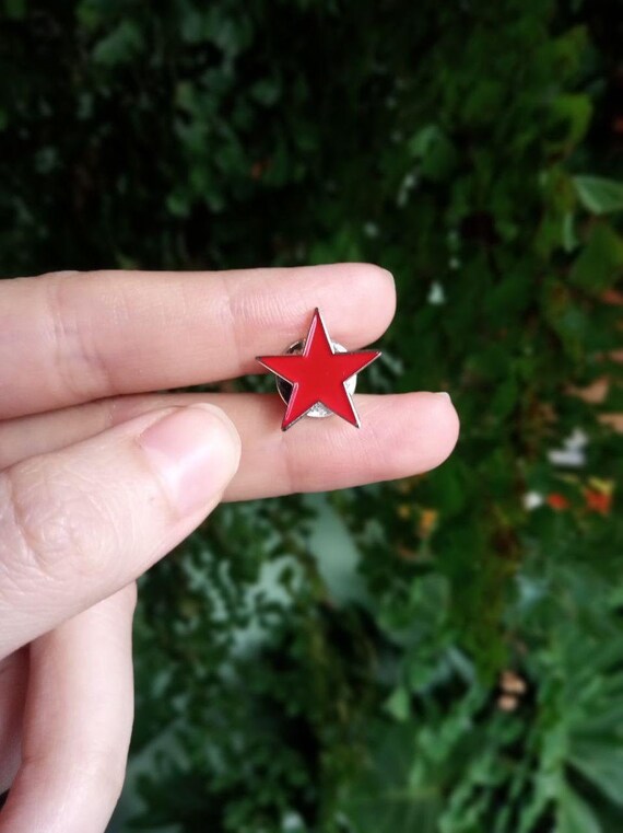 Red Star Enamel Pin Socialist Communist - Etsy