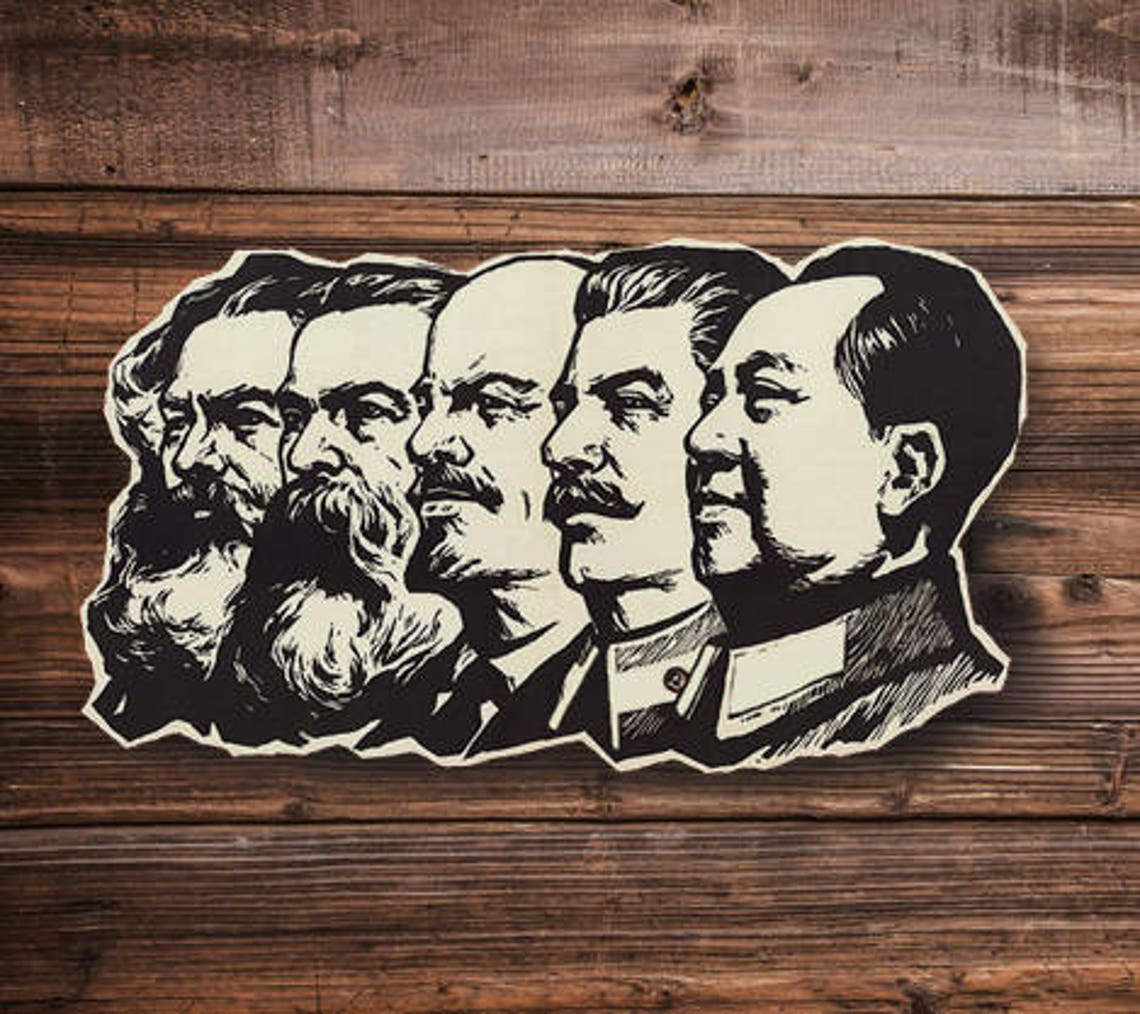 Lenin Mao Stalin Marx Engels Sticker | Etsy