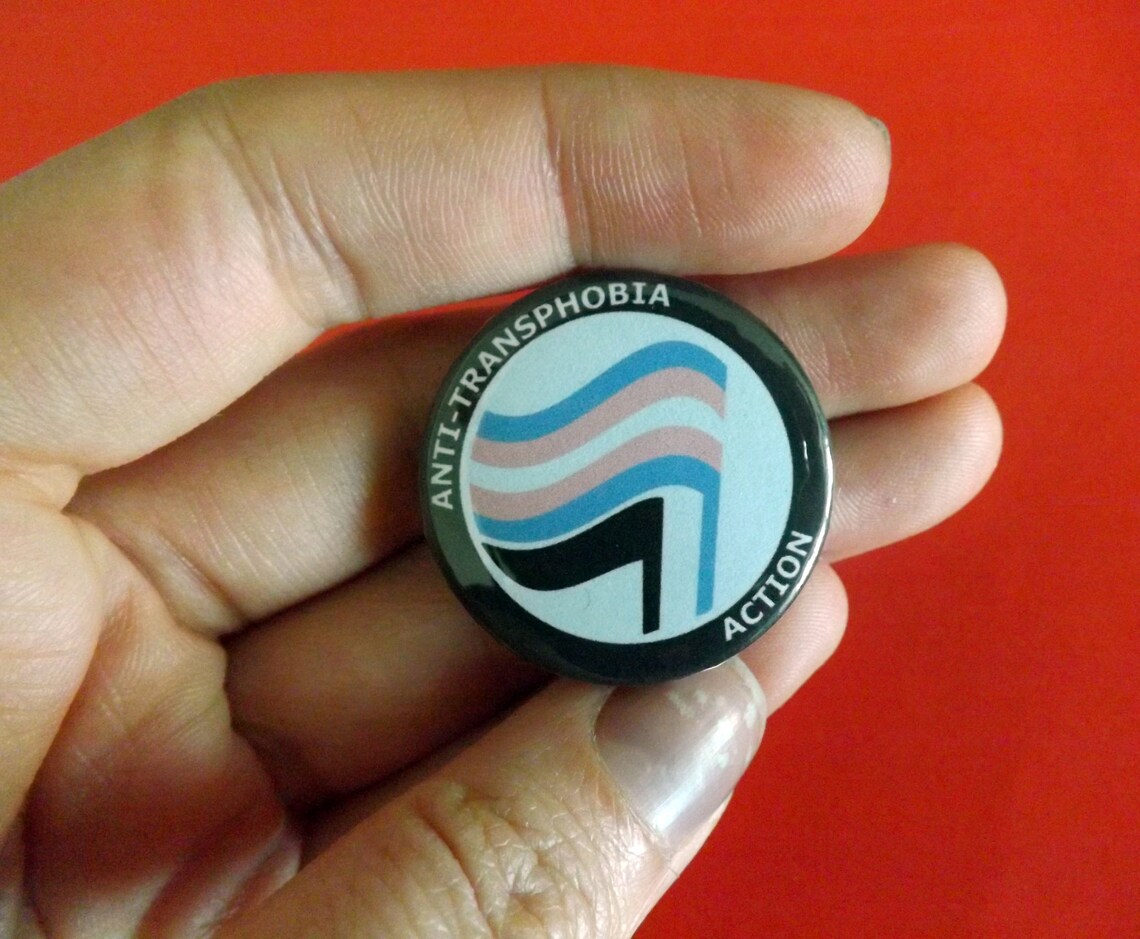 Anti Transphobia Action Pin Button Badge Lgbt - Etsy