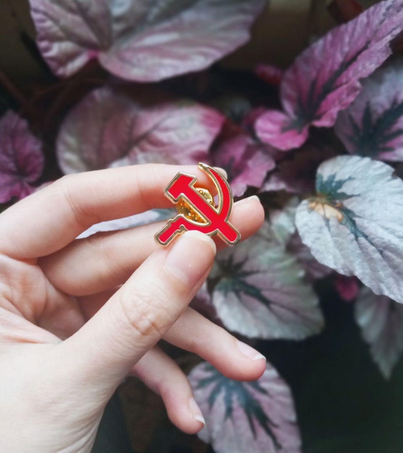 Hammer and Sickle Socialist Communist Soft Enamel Pin - Etsy