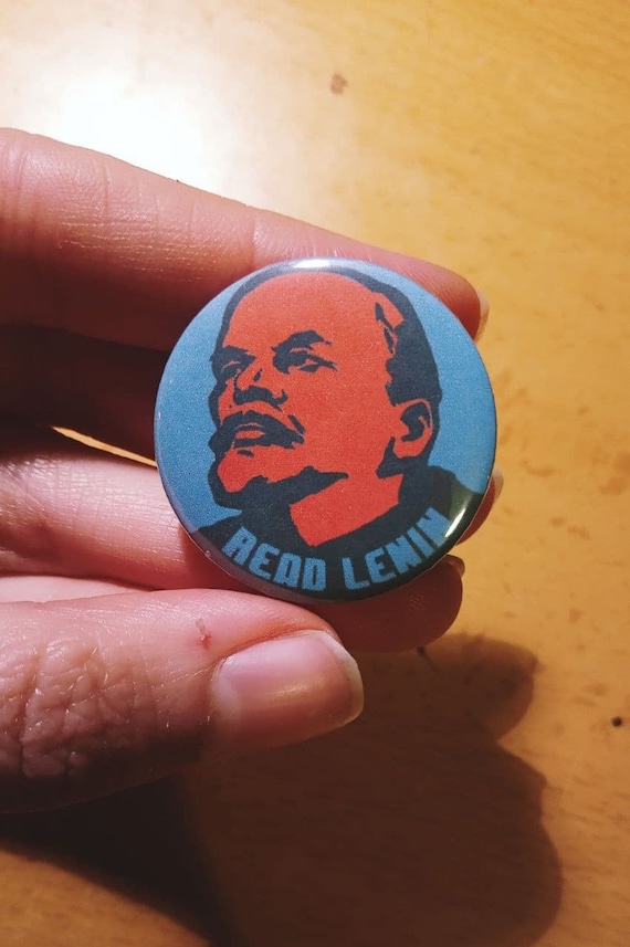 Read Lenin badge button pin anticapitalist | Etsy