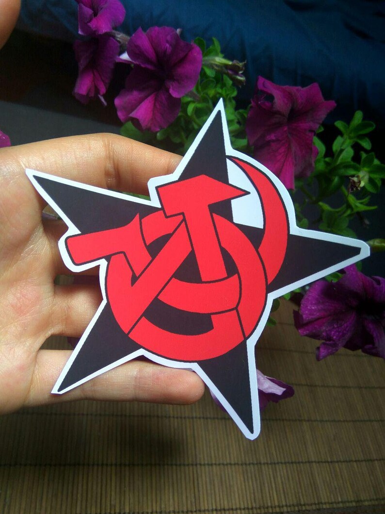 Ancom Anarchocommunist Symbol Sticker | Etsy