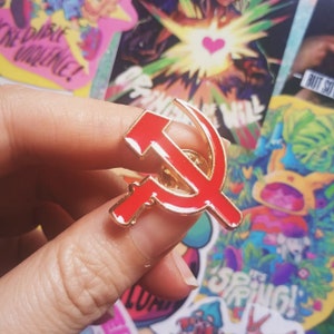 Hammer and Sickle Socialist Communist Pin - Etsy