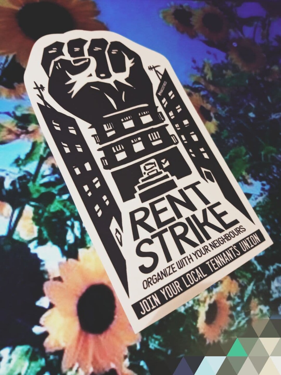 Rent Strike, Organize With Your Neighbors Sticker - Etsy