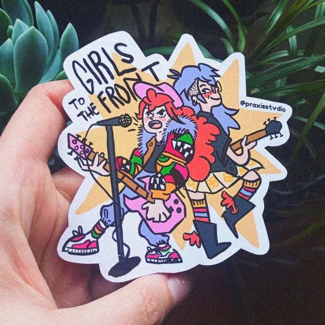 Girls to the Front Punk Sticker - Etsy