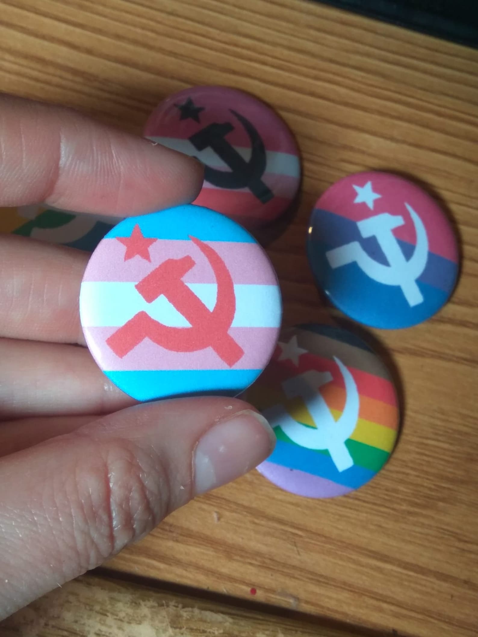 LGBT Pride Communist Buttons Badges - Etsy
