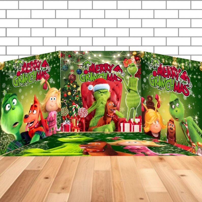 Grinch Holiday Bundle Templates - Etsy