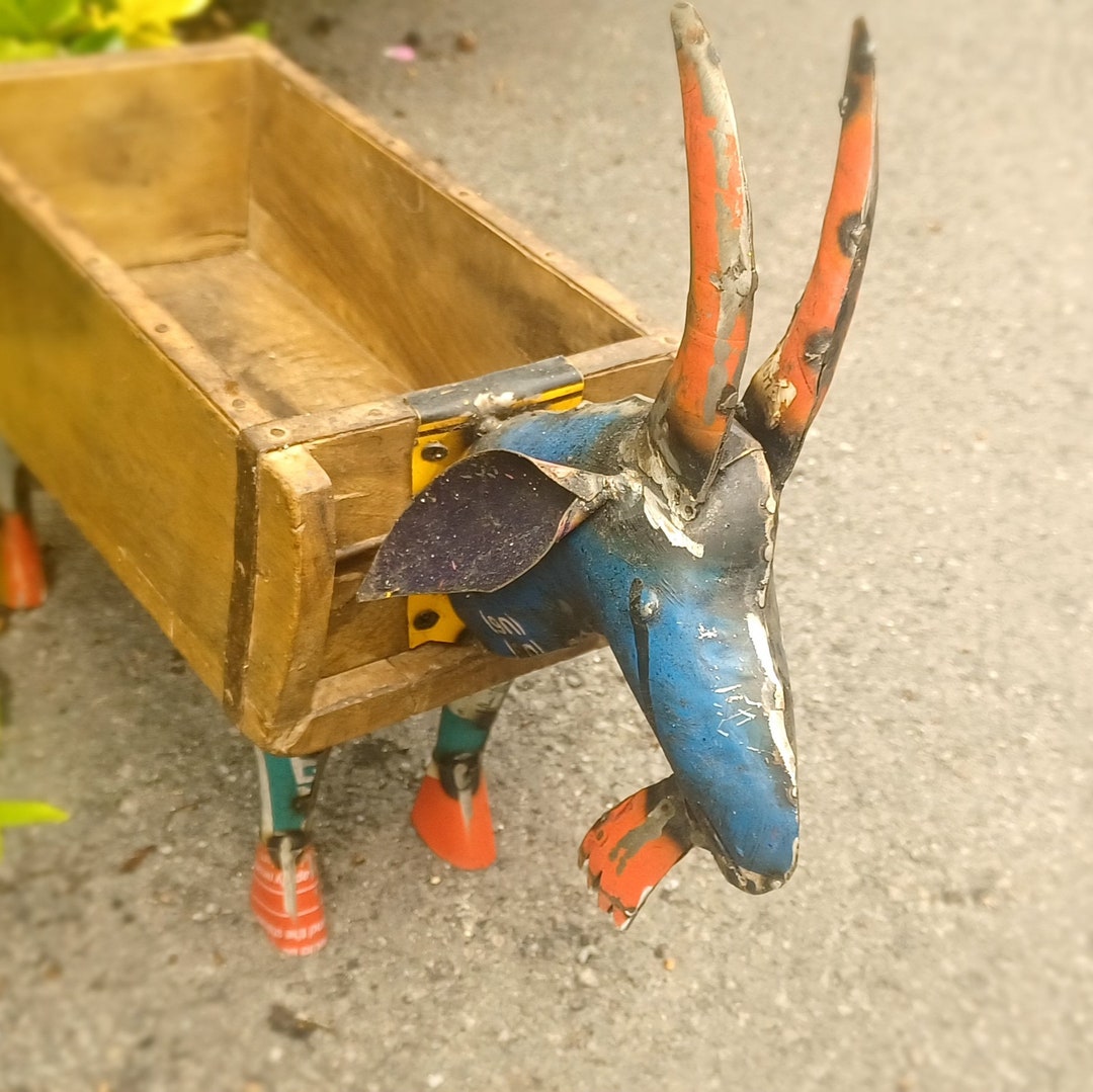 Gordon Goat Upcycled Planter / Goat Planter / Goat Gifts / Garden Gifts ...
