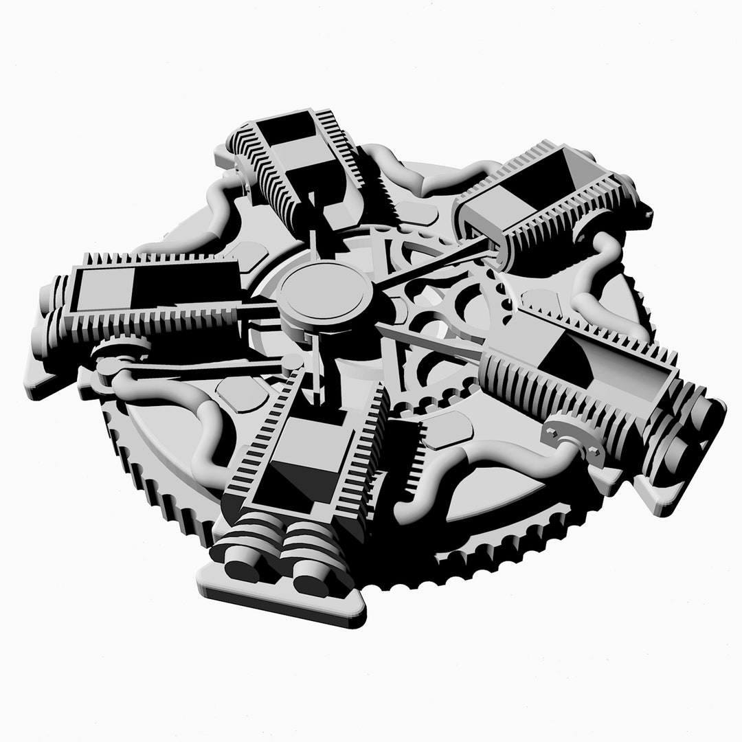 Working Radial Engine Fidget- Planetary Gears - 3D Printing Digital ...