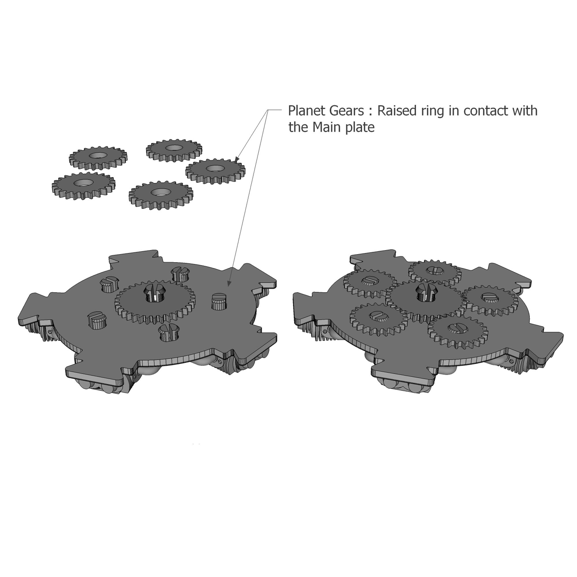 Working Radial Engine Fidget- Planetary Gears - 3D Printing Digital ...