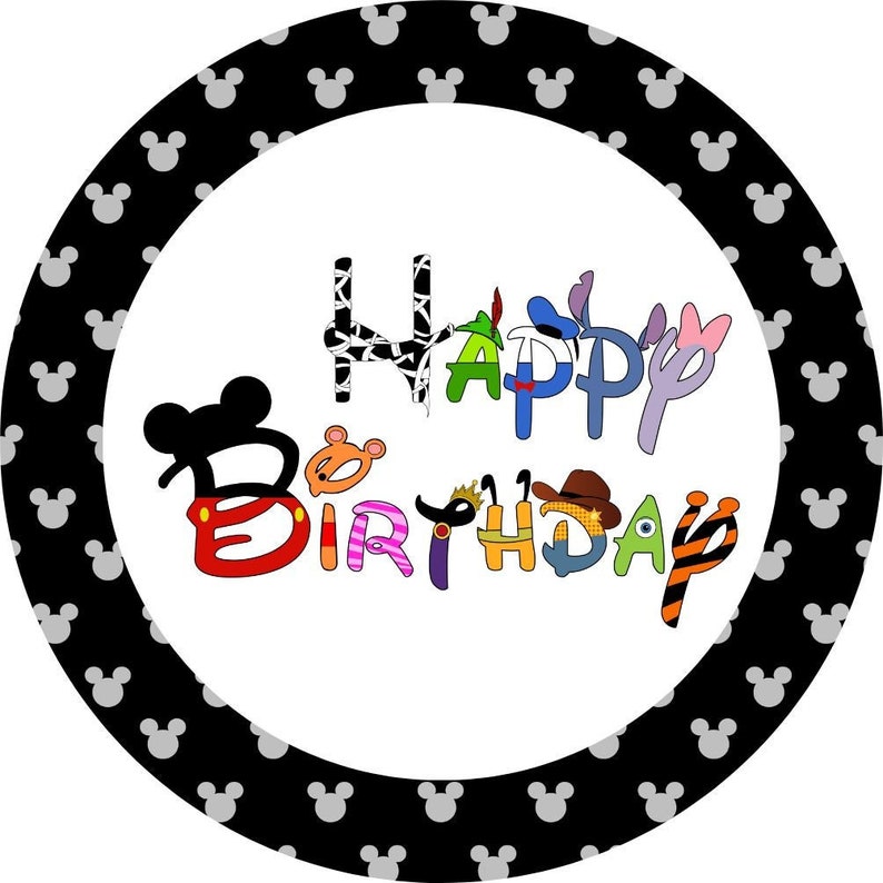 Happy Birthday Characters - Etsy