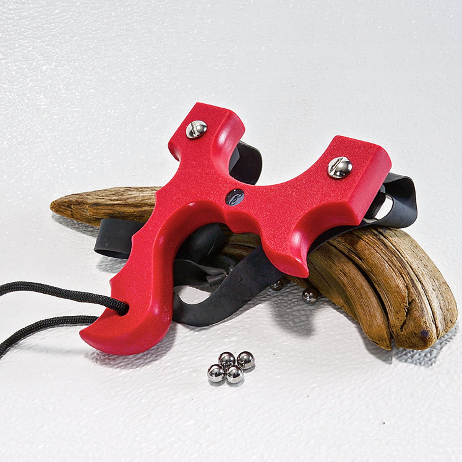 Slingshot, Red Textured HDPE Catapult, the Menace, Hunters Gift, Right ...